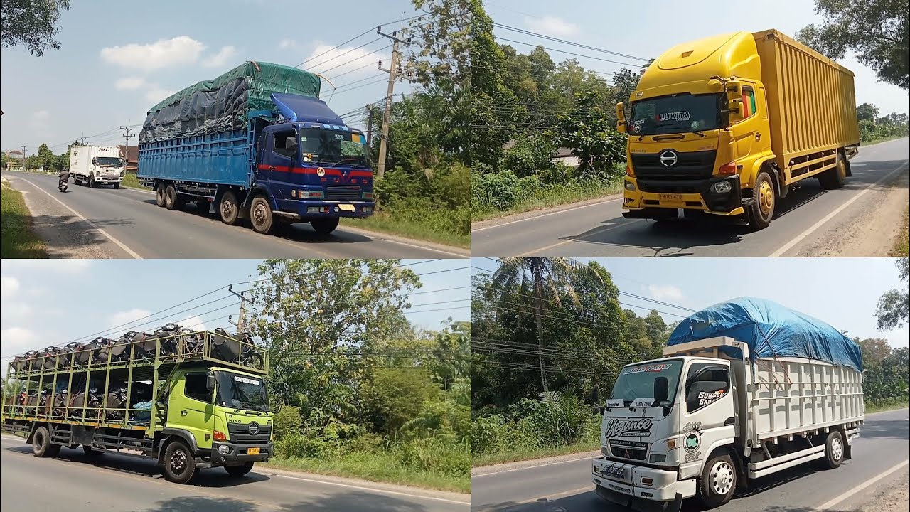 truk muatan motor, truk canter modifikasi, truk wings box kuning,truk ...