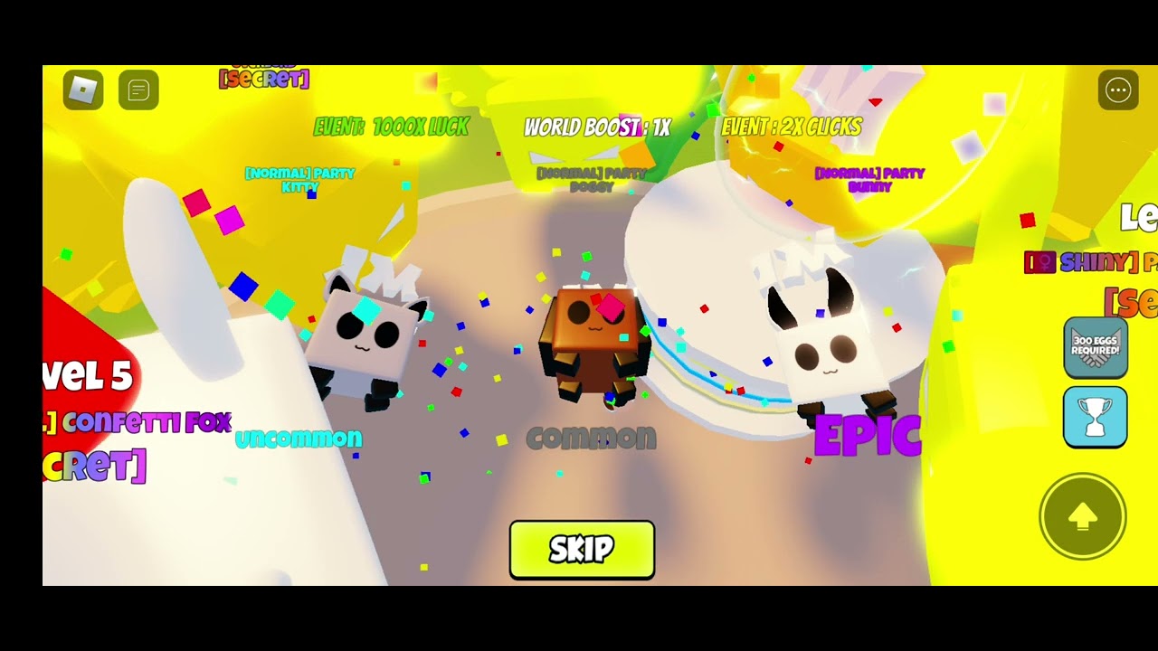 roblox 1000x luck thunder how to get free secret pet - YouTube