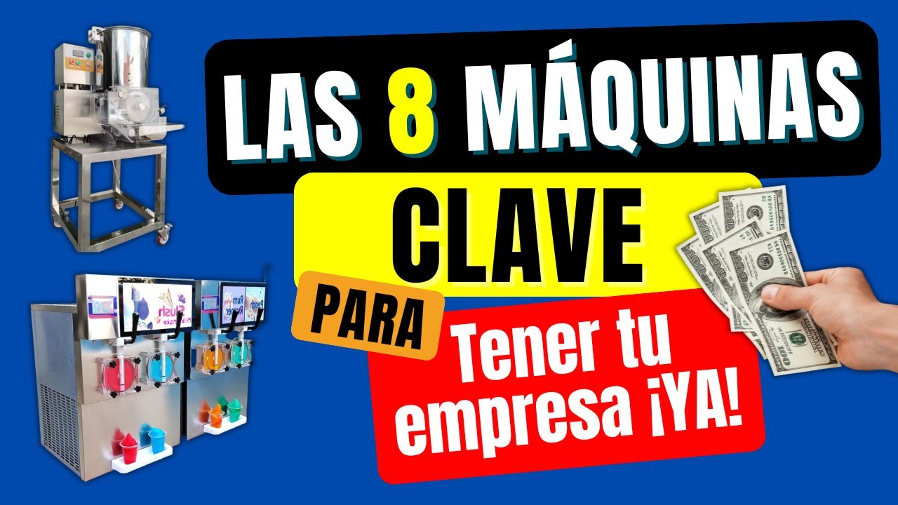 Las 8 MÁQUINAS CLAVE para TENER tu Empresa YA 🚀 - YouTube