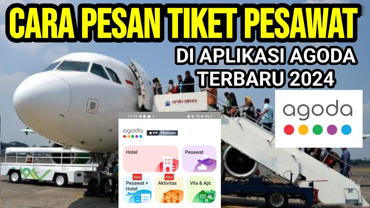 CARA PESAN TIKET PESAWAT DI AGODA TERBARU 2024 | BELI TUKET PESAWAT LEWAT AGODA - YouTube