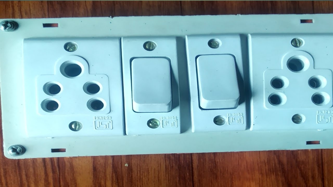 Electric switch board connection - YouTube