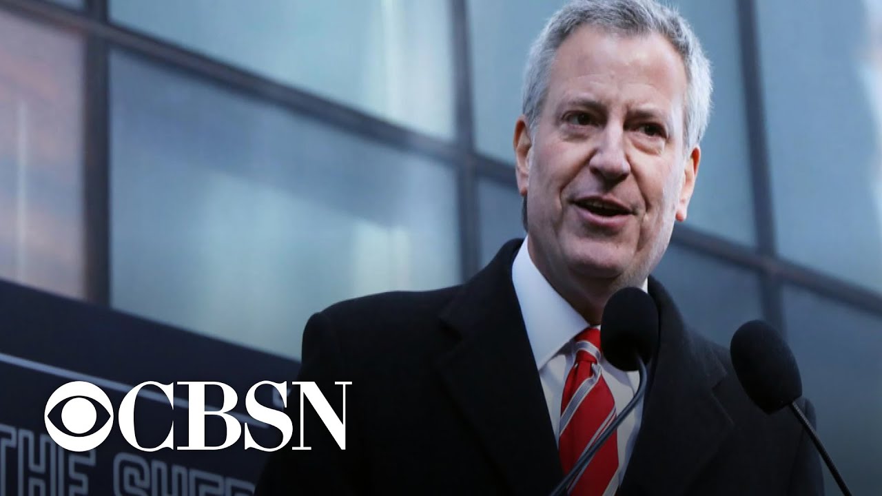 New York City Mayor Bill de Blasio running for president - YouTube