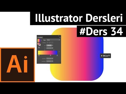 ILLUSTRATOR'DE DEGRADE (GRADIENT) NASIL YAPILIR? | Illustrator CC Dersleri #Ders_34