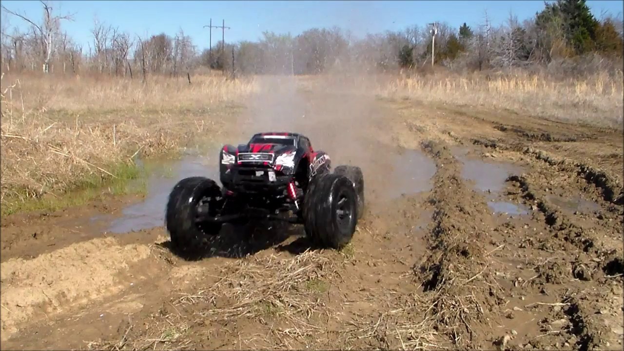 K9 RC OK: X-Maxx BASH in Drumright, OK....Hills, Dirt, Rocks, Mud, and ...