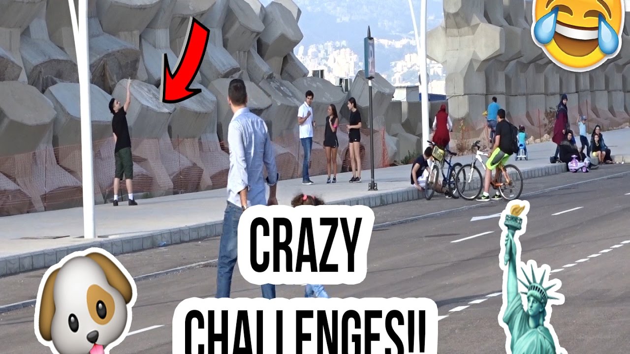 CRAZY CHALLENGES IN PUBLIC!! - YouTube