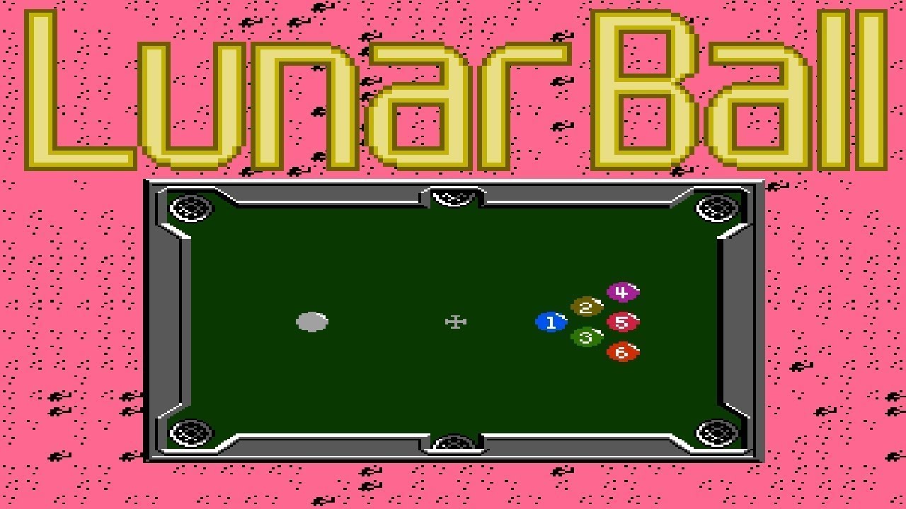 Lunar Pool | Lunar Ball прохождение | Игра (Dendy, Nes, Famicom, 8 bit ...