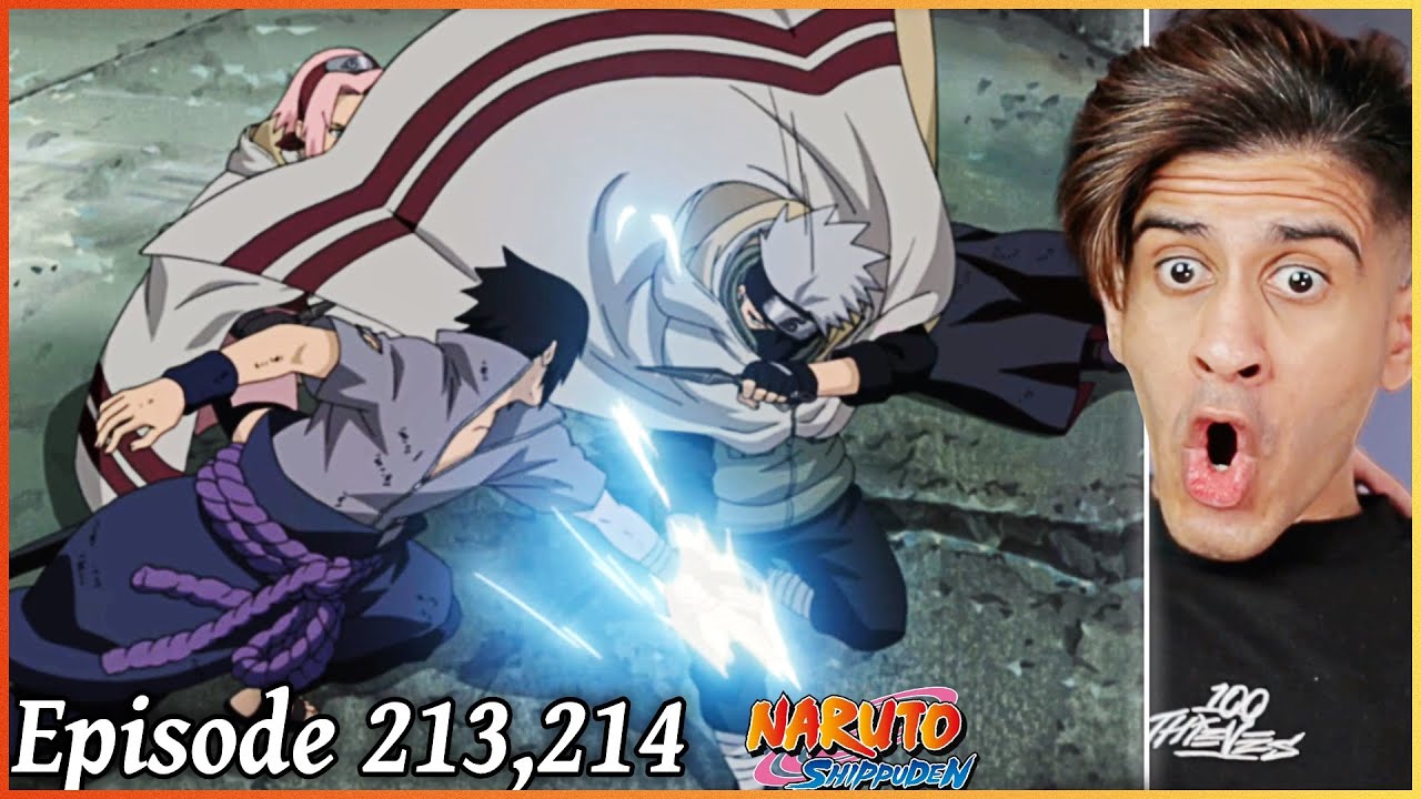 KAKASHI VS SASUKE! Naruto Shippuden Episode 213, 214 Reaction - YouTube