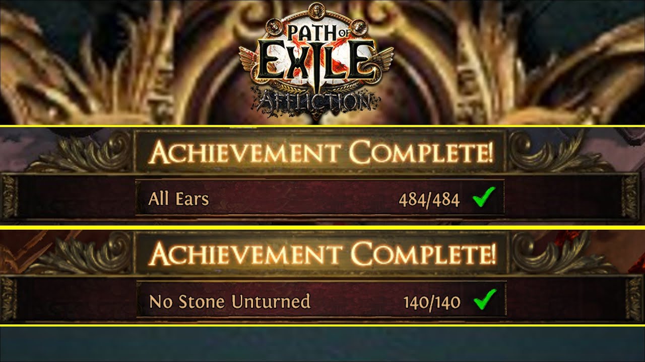 PoE - All Ears and No Stone Unturned Achievements - Full Guide - YouTube