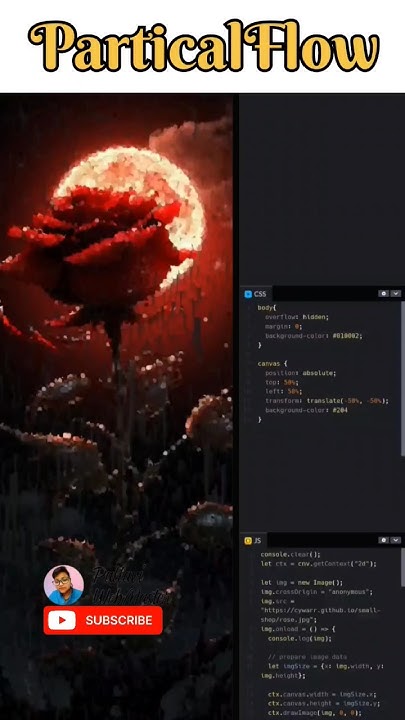 Partical Flow Using Html Css And Javascript Htmlcss Ytshorts Shorts Pallaviwebmaster