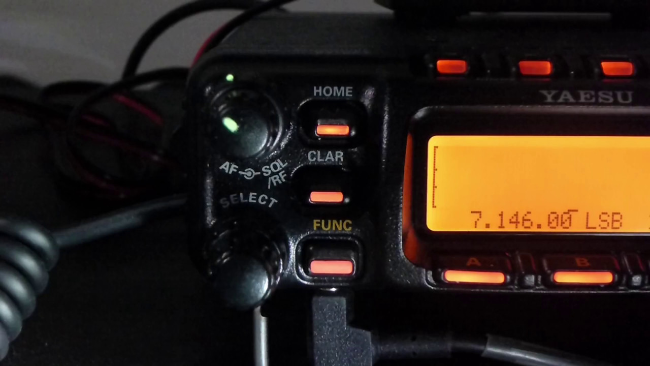 FT-857D Dial Illumination - YouTube