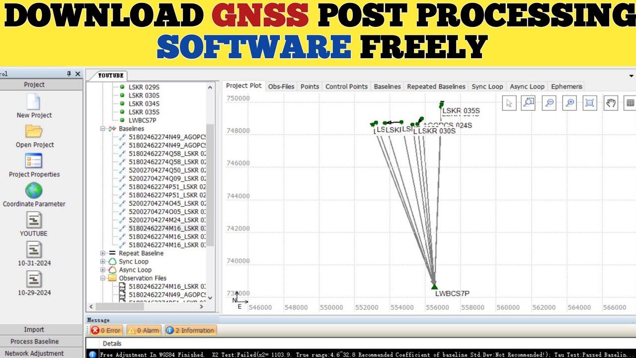 How to Download GPS Post Processing Software freely || User Friendly # ...