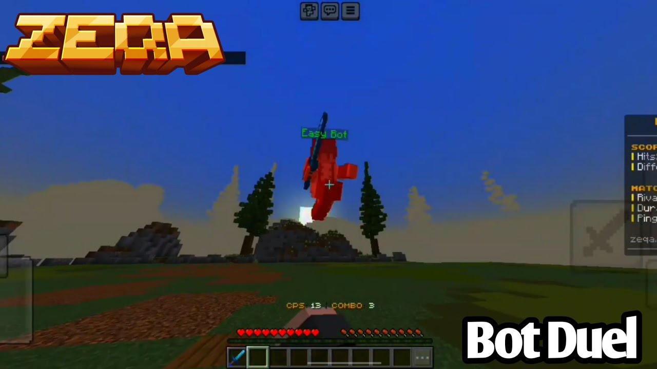 Zeqa pvp bot VS me | Me vs ai bot | Me vs Zeqa ai bot | #zeqa # ...