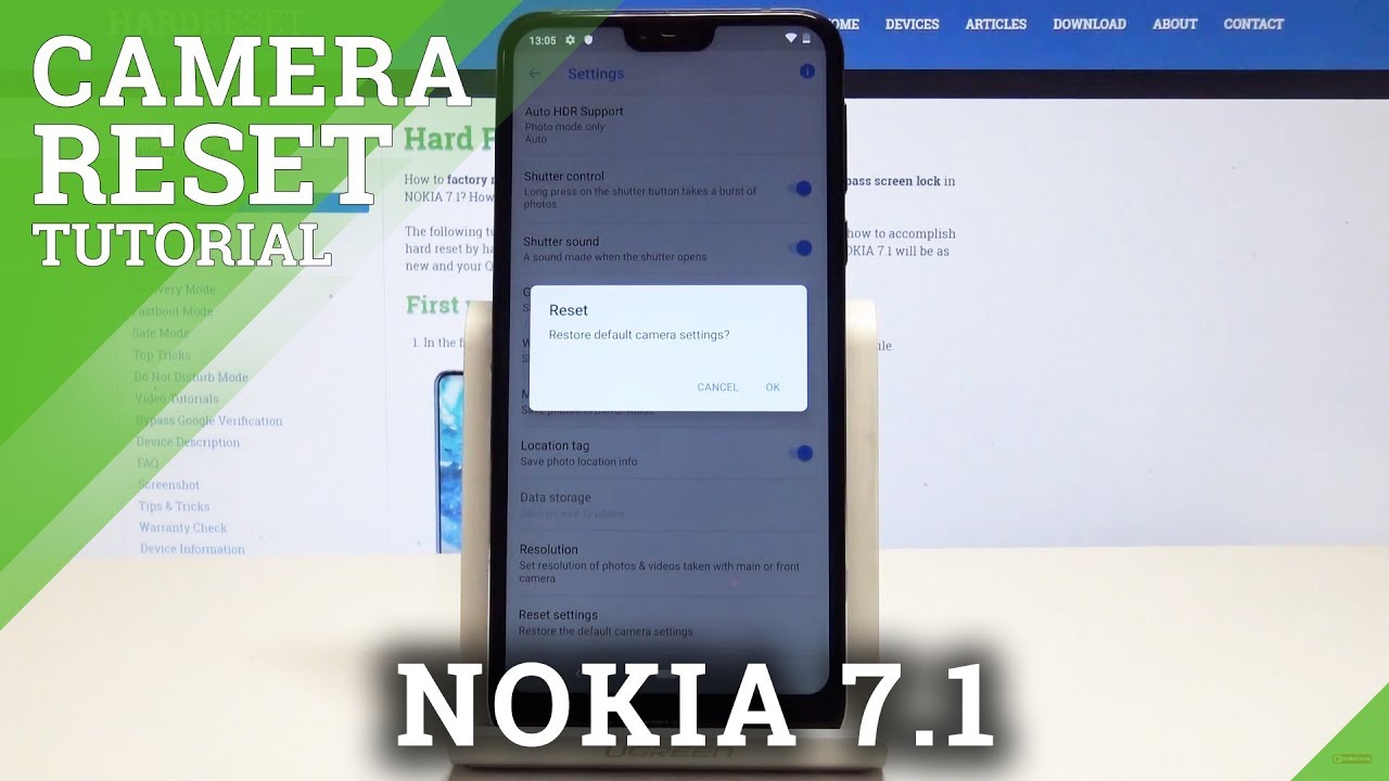 How to Reset Camera in NOKIA 7.1 - Fix Camera Errors - YouTube