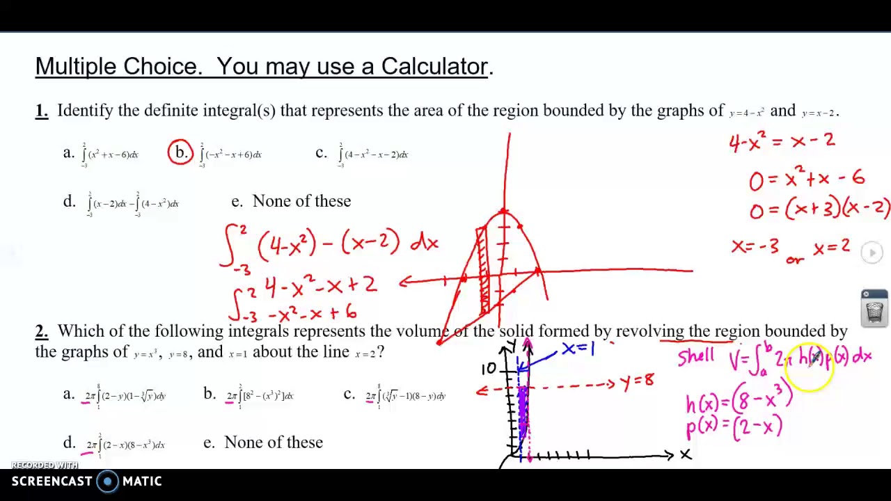 Review Video 1 - Area, Volume, and Arc Length - YouTube