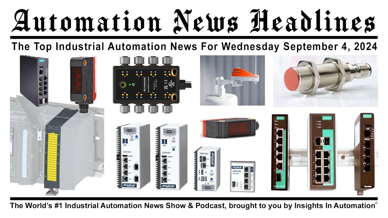 Automation News Headlines for Wednesday September 4, 2024 - YouTube