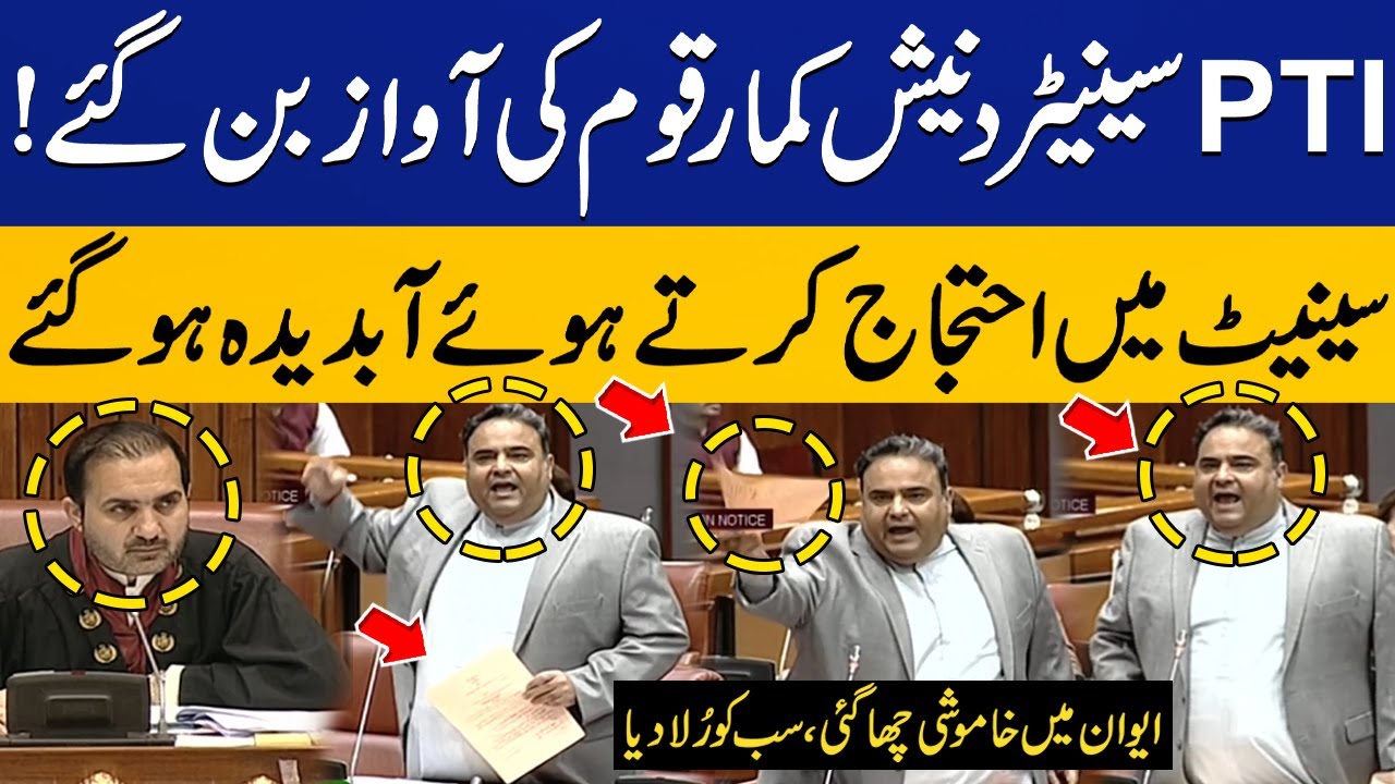 PTI's Senator Danesh Kumar Emotional Speech In Senate | Breaking News ...