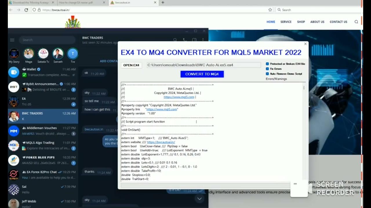 decompile any forex ex4 to mql4 and ex5 to mql5 with source code - YouTube