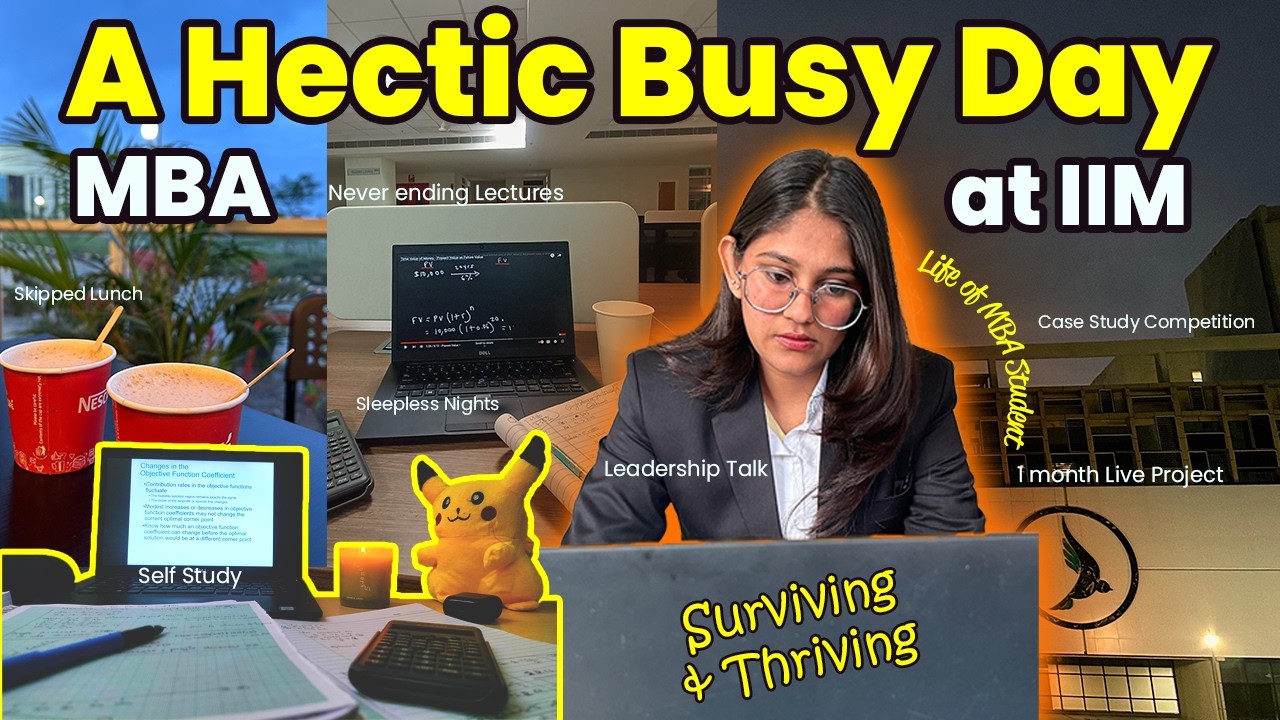 Hectic Day in Life of MBA College Student Sleepless Nights Classes Live Projects #dayinmylife # ...