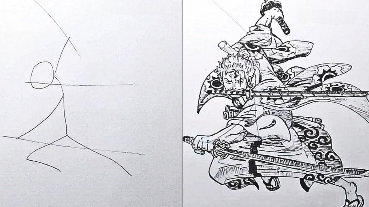 Stickman ️ Anime characters transformation speed stickman drawing #art ...