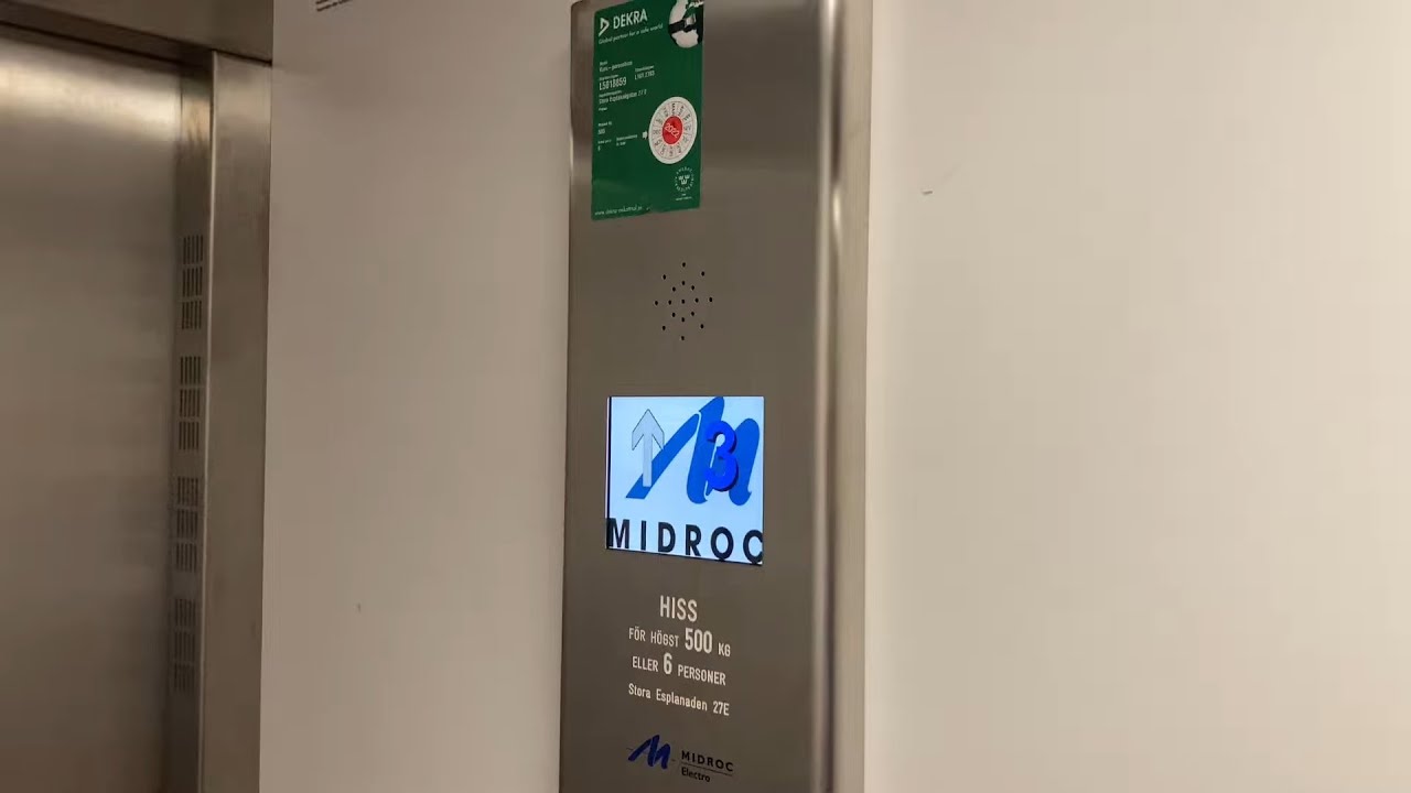 1977 KONE (mod. by: Midroc Electro) Traction Elevator @ Stora ...