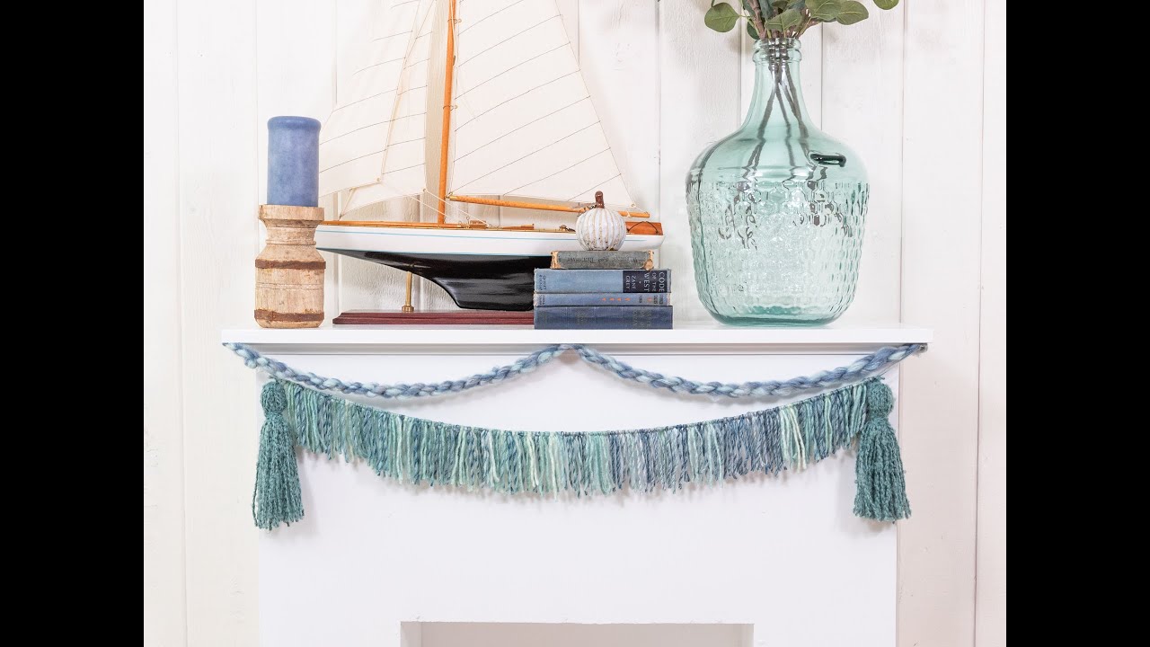 How to Make a Faux Braided Garland - YouTube