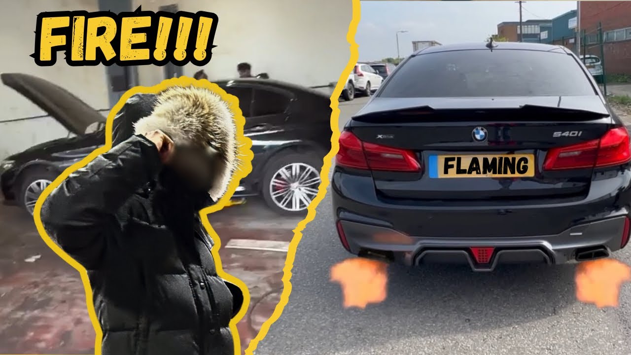 ~ My BMW 540i SPITS FLAMES (STAGE 2+)! - YouTube