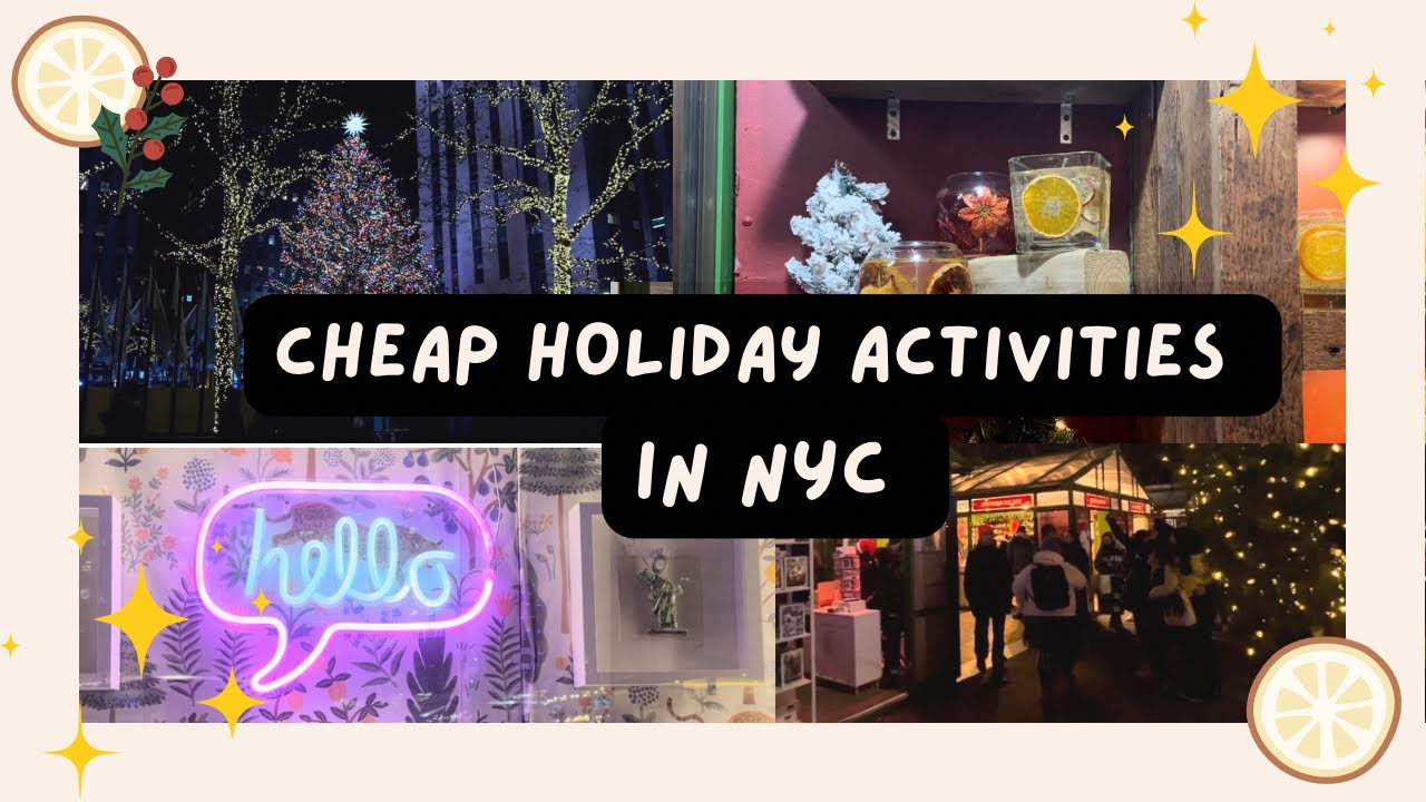 CHEAP HOLIDAY ACTIVITIES TO DO IN NYC📍 💖 - YouTube