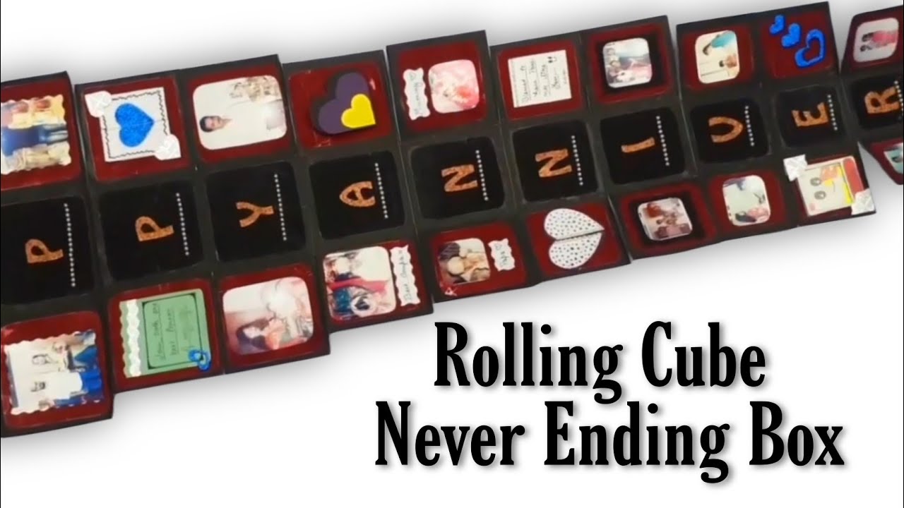 Infinity & Rolling Box || Anniversary gift || Handmade gift ...