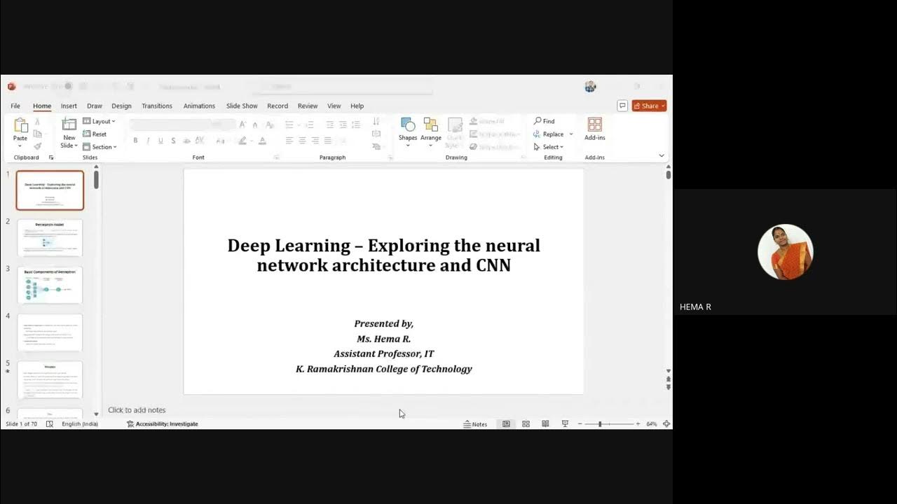 Two Days FDP on DEEP LEARNING TECHNIQUES organized VNB &AGK College Day 2 - YouTube