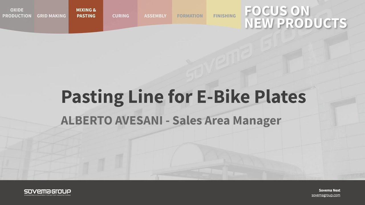 Sovema Pasting Line for E-Bike Small Plates - YouTube