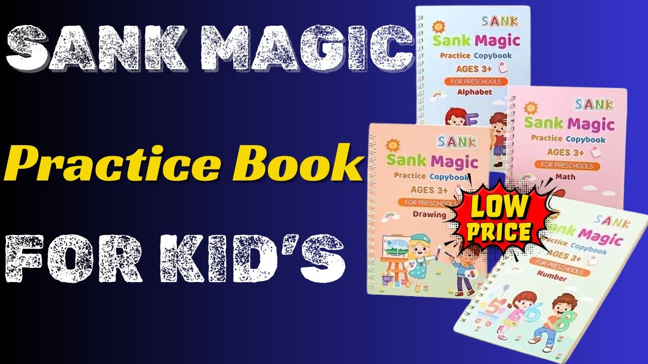 Sank Magic Practice copybook Reusable Writing for kid's 3+ Ages Magical ...
