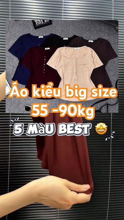 Áo Thun Phối Nút Bigsize Dành Cho Nàng Mập 55-90kg – Che Bụng, Tôn Dáng, Mặc Cực Xinh! #shorts ...