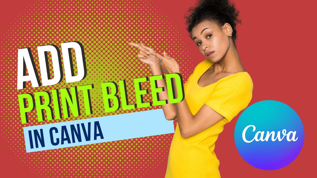 How to add print bleed in Canva! - YouTube