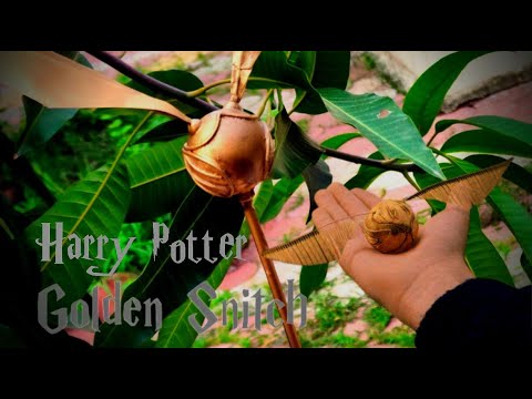 Golden Snitch | Harry Potter DIY's | Easy DIY Craft - YouTube