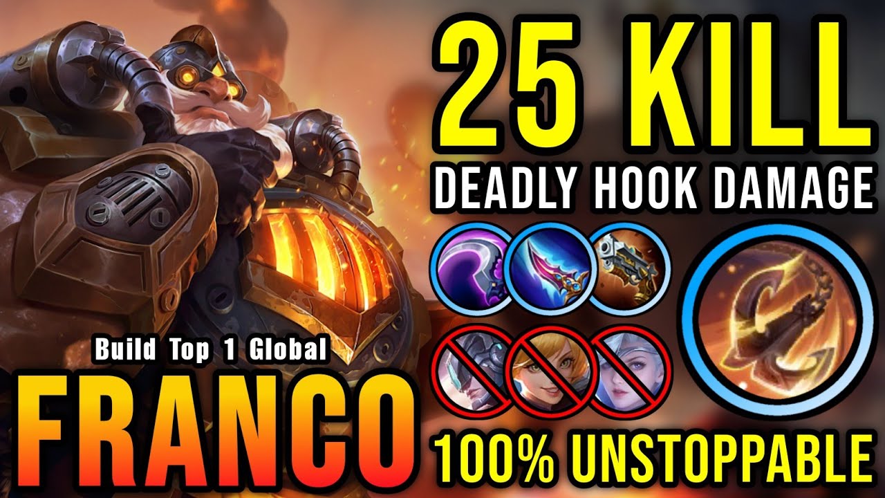 25 Kills No Death!! Franco Deadly Hook Damage 100% Unstoppable ...