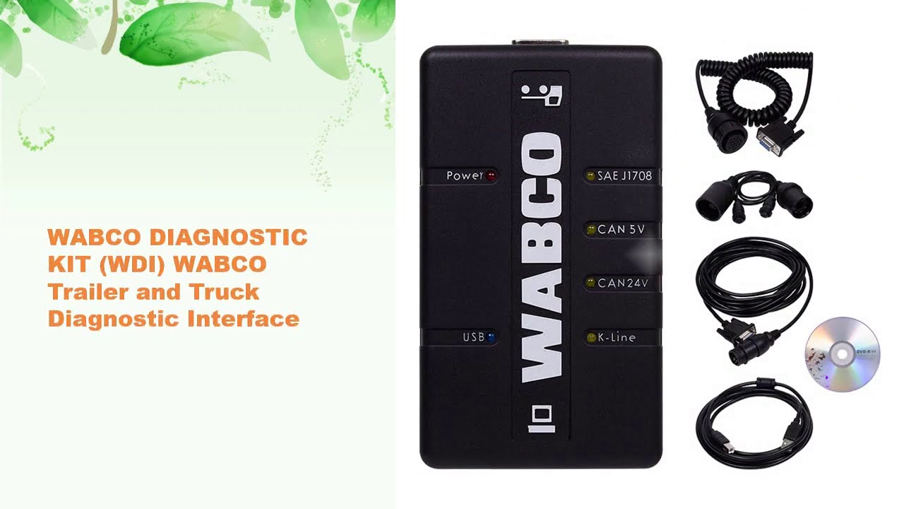 WABCO DIAGNOSTIC KIT WDI WABCO Trailer and Truck Diagnostic Interface ...
