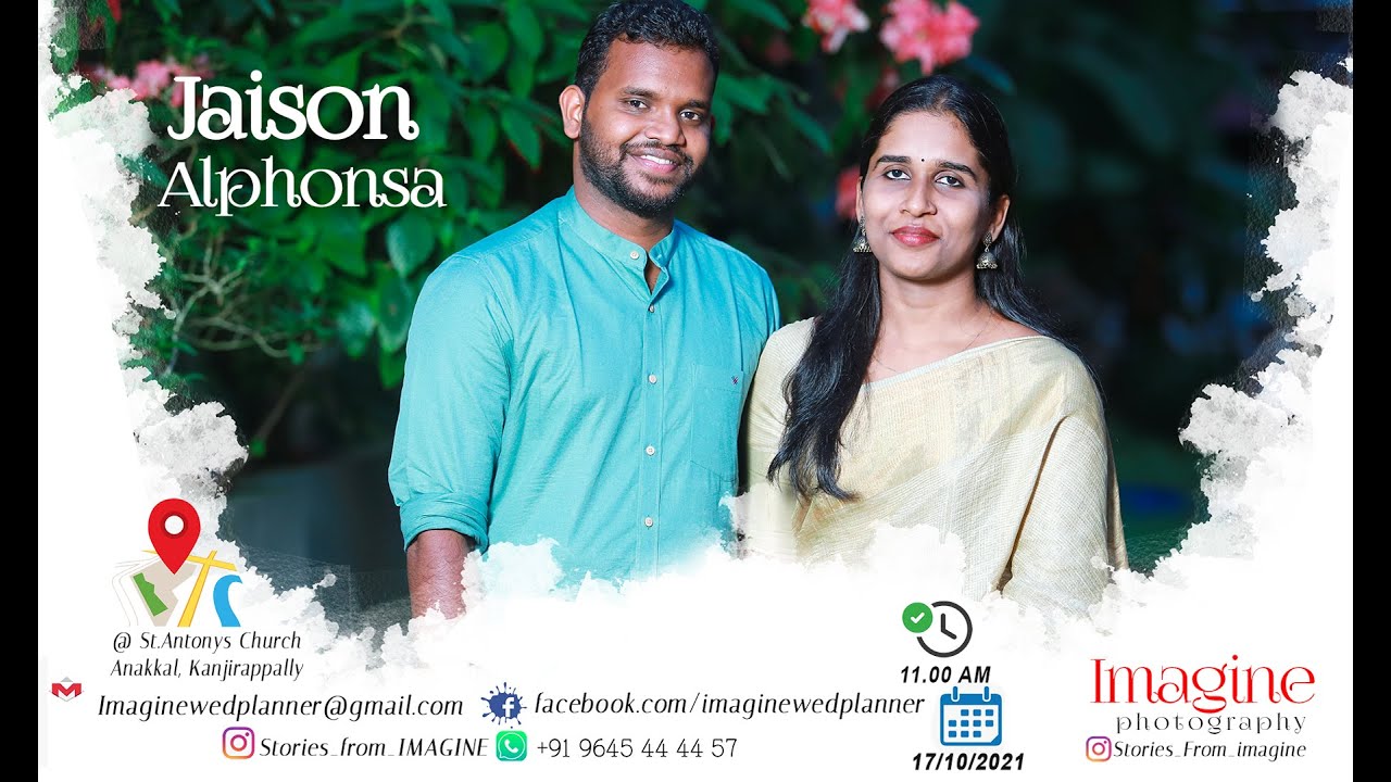 Wedding Live//Jaison jose & Alphonsa Edward - YouTube