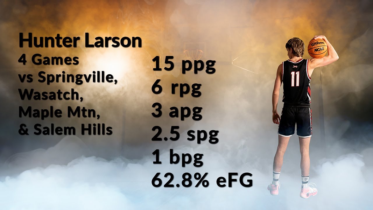 Hunter Larson Highlights vs Springville, Wasatch, Maple Mtn, & Salem Hills 2024 - YouTube