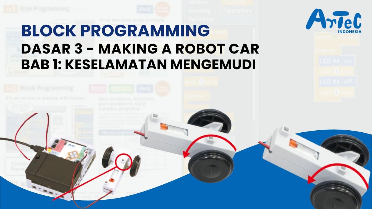 Block programming Dasar 3 Making a Robot Car Bab 1: Keselamatan ...