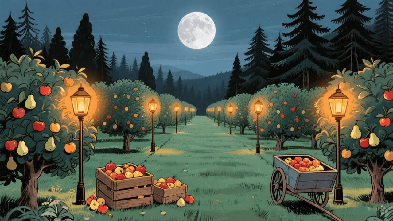 Within a 1930 Apple Grove—Another Room Flickering with Oil Lamps and ...