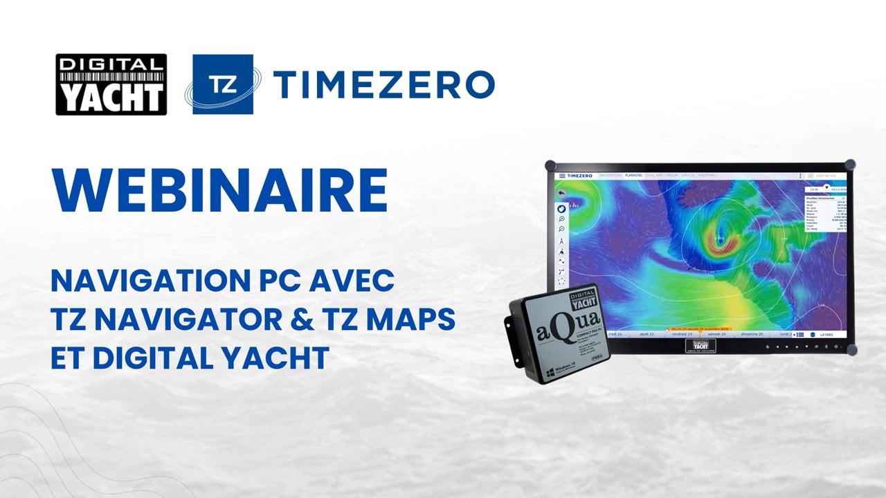 Logiciel Timezero Navigator avec interfaces Digital Yacht - YouTube