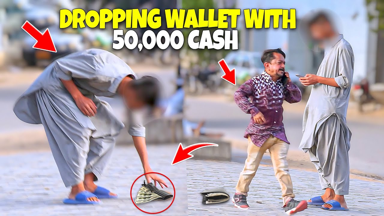 Dropping Wallet With 50,000 Cash | Social Experiment ...