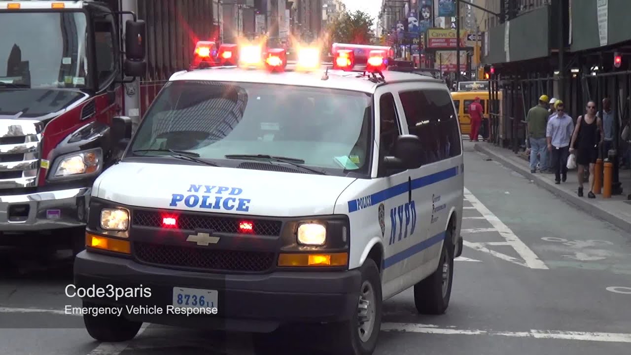 NYPD Police Van Responding - YouTube