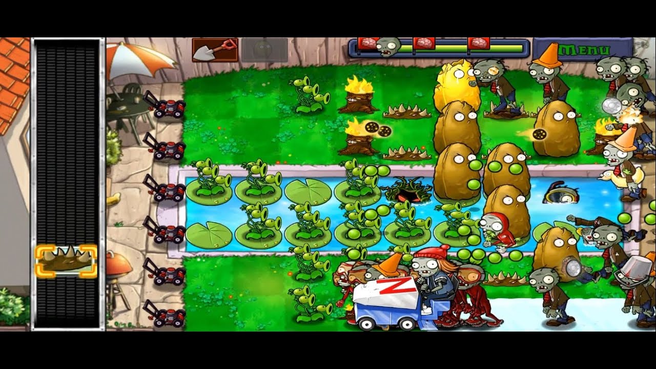 Plants vs Zombies | Pool Level 10 | Green Against the Undead | Battle ...