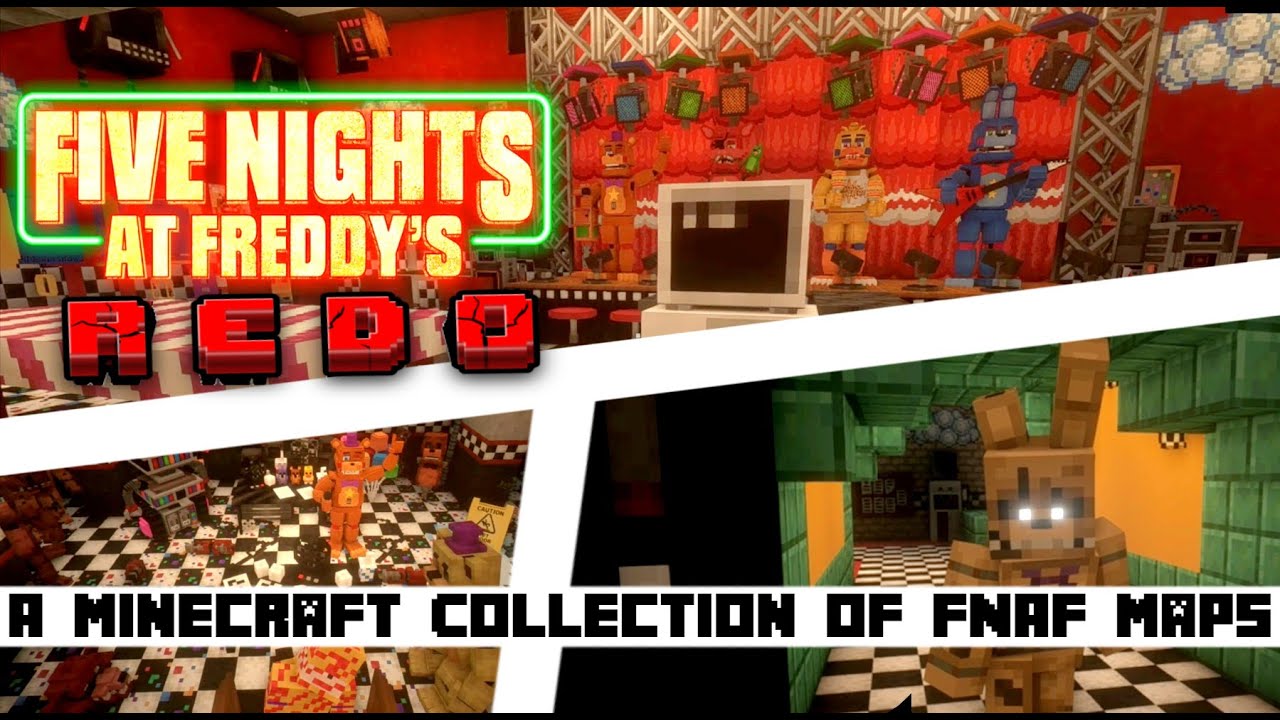 Five Nights at Freddy's Redo v1│Minecraft Java FNAF Map│(FNAF Movie ...