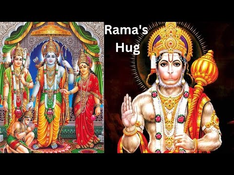 Divine Embrace: Lord Rama's Heartfelt Hug with Hanuman - YouTube
