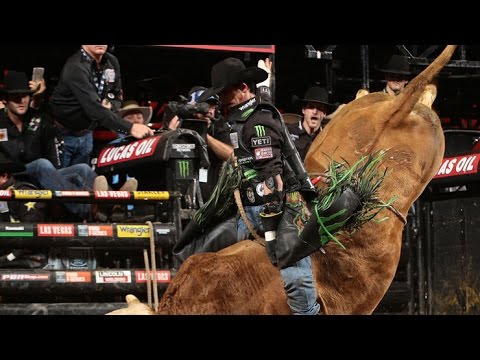 TOP RIDE: J. B. Mauney rides Brutus for 91.25 points (PBR) - YouTube