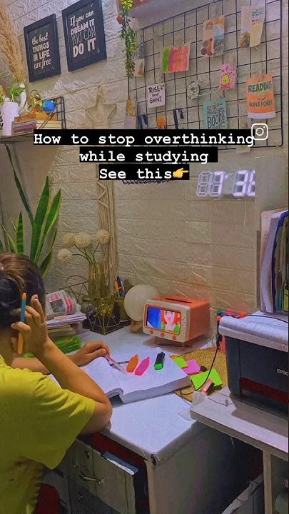 how to stop overthinking while studying #study #studytips # ...