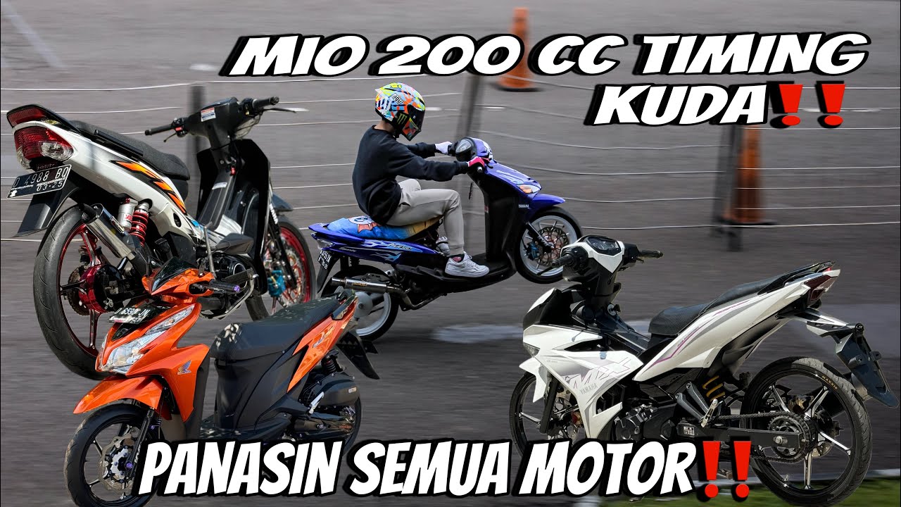 PASASIN MOTOR YANG ADA DI RUMAH‼️ MIO 200 CC TIMMING KUDA ‼️ - YouTube
