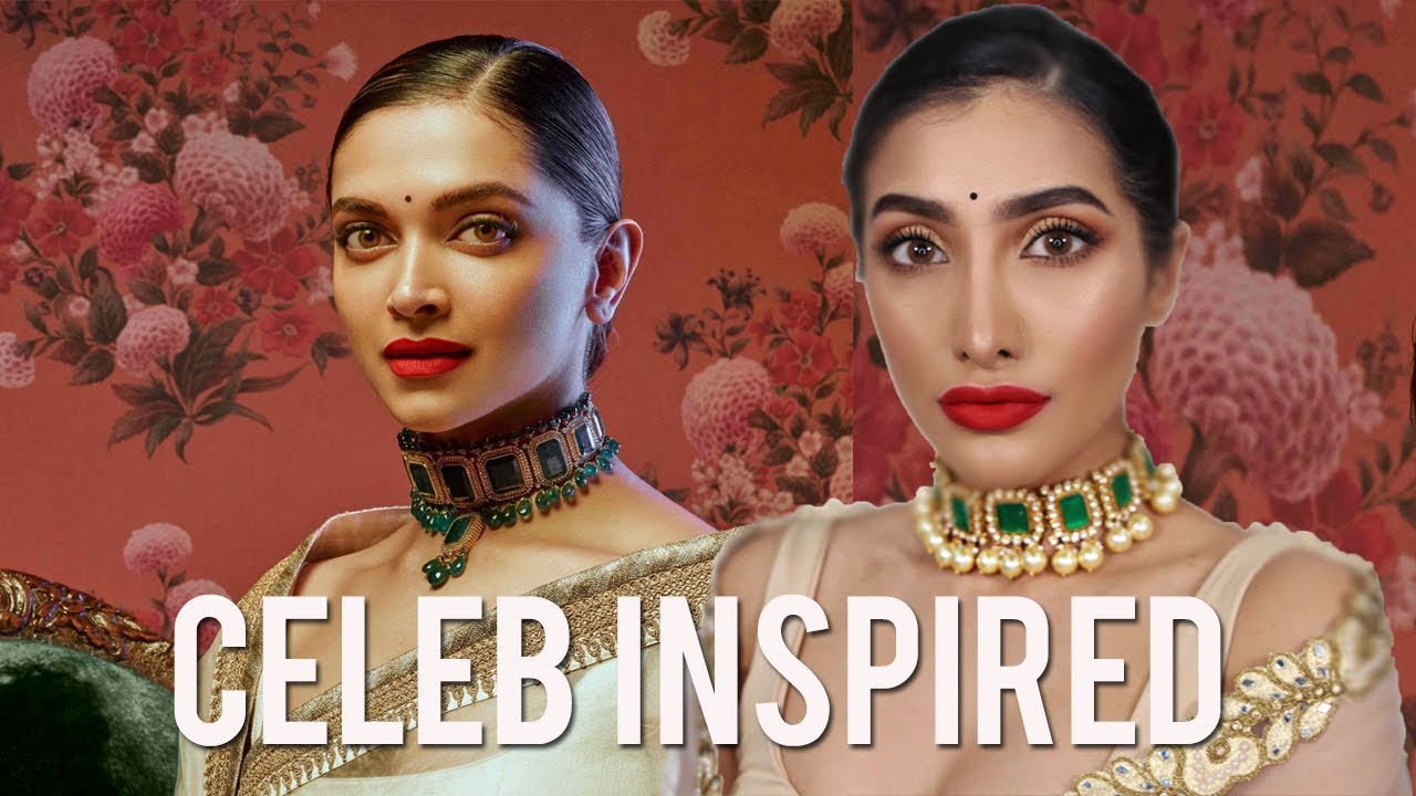 Celeb Inspired - Deepika - Sabyasachi Inspired Makeup Tutorial - YouTube